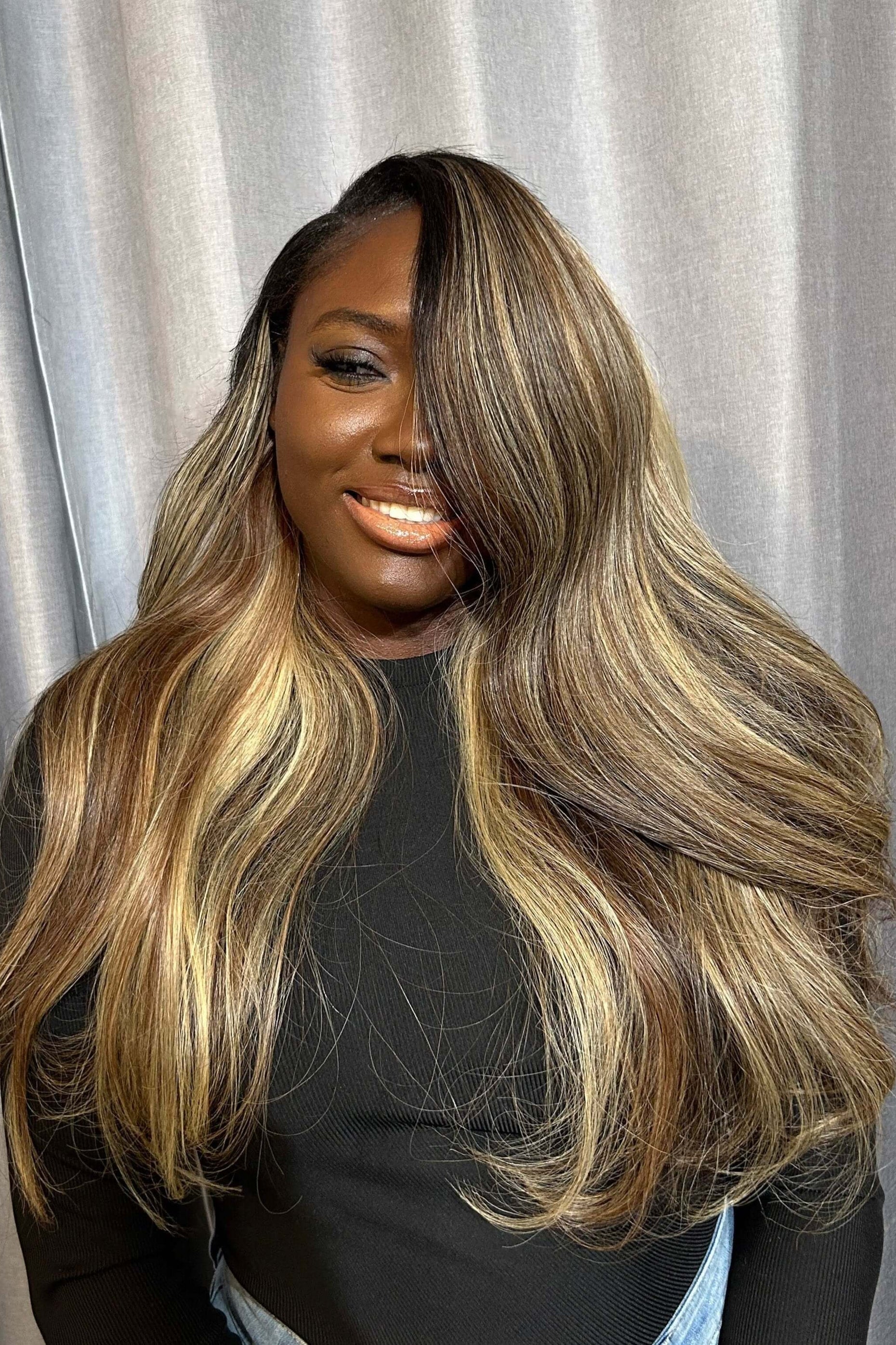 Colored Raw Single Donor Human Hair Extensions | Clip Ins and Bundles ...